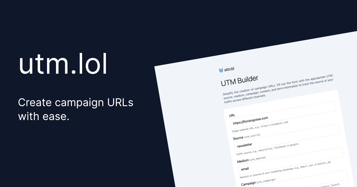 UTM Builder – utm.lol